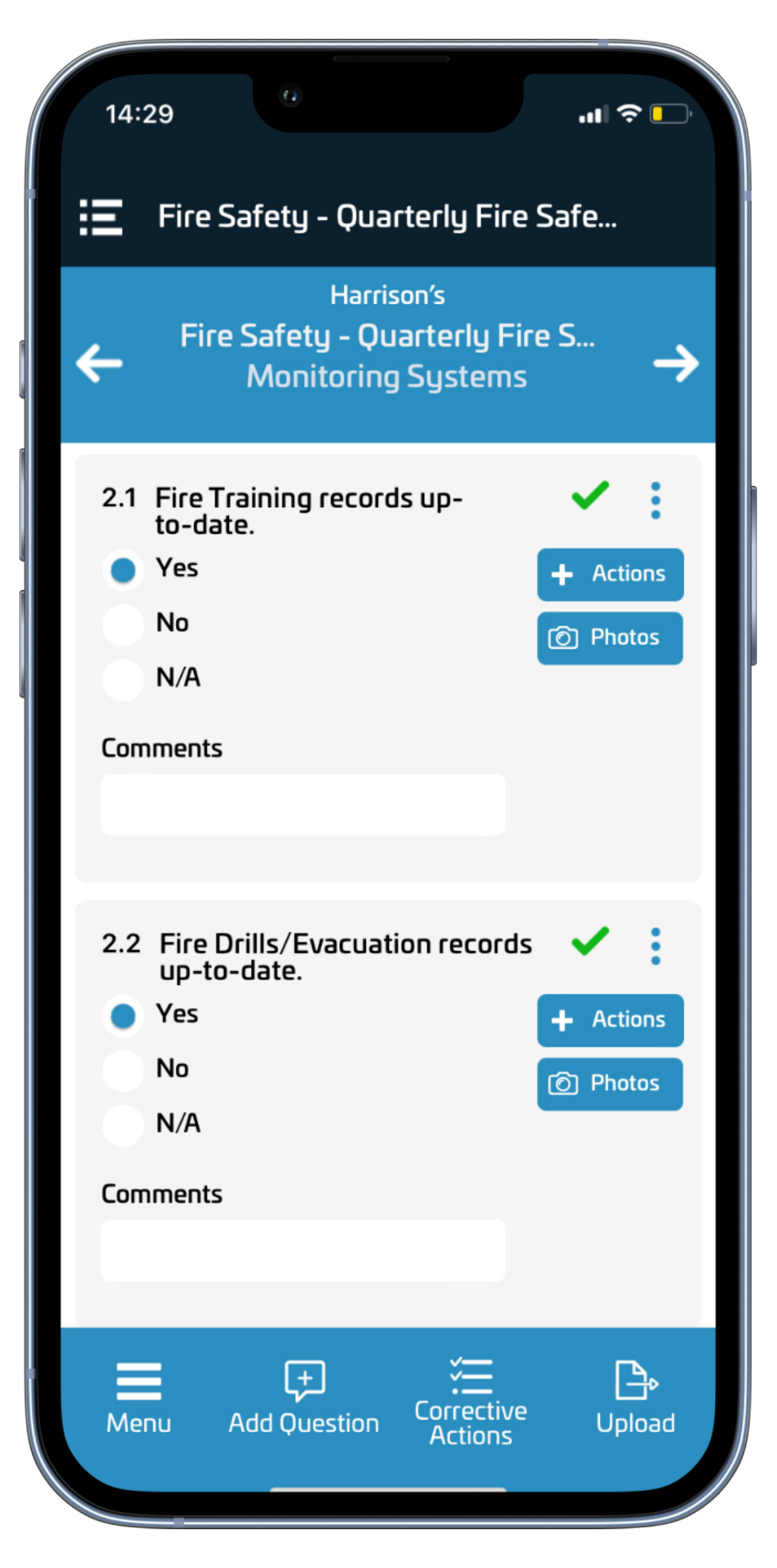 Health and safety app user guide