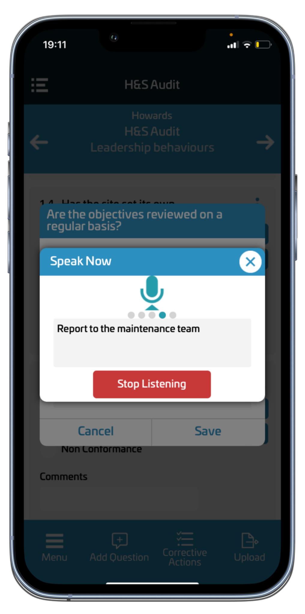 Health and safety app user guide